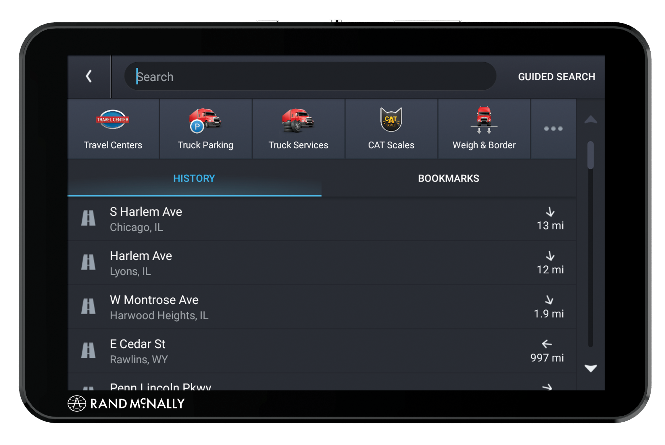 OverDryve 8 Pro II Truck GPS | Rand McNally